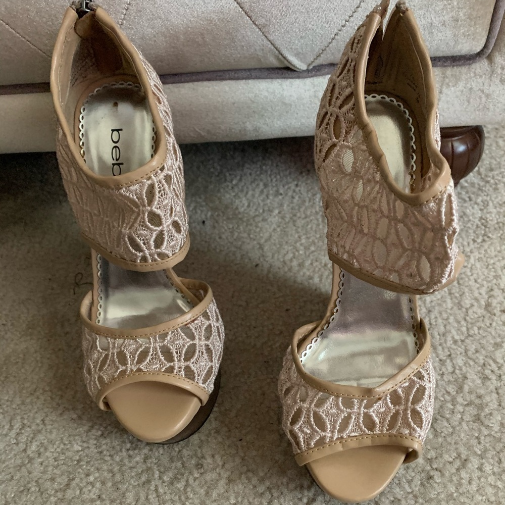 Bebe Platform Crochet Pattern Wedges - Gem